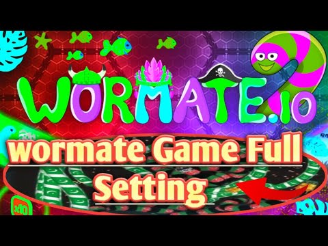 WORMATE game Full Settings video in mobile Mobile Mai wormate io Game ...