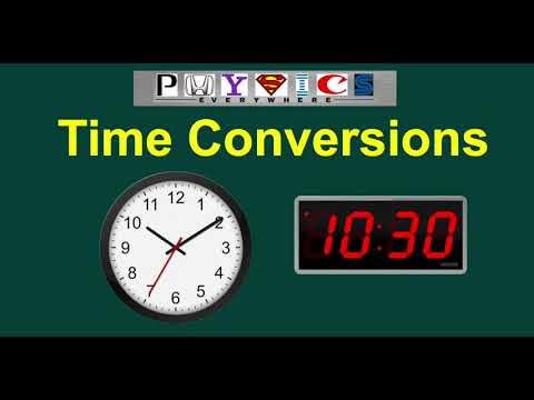 Time Conversions - How to Convert Hours to Seconds - YouTube