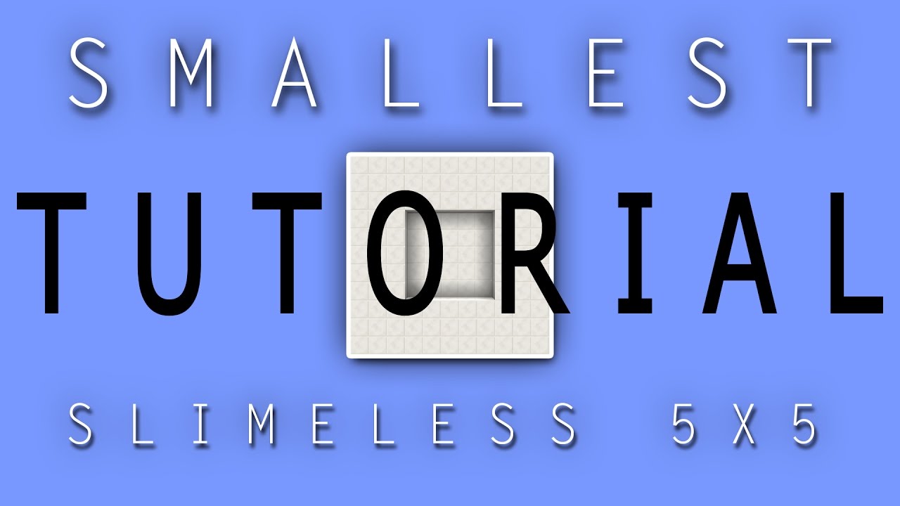 [Tutorial/Explanation] Tiny Slimeless 5x5 Door (363 Blocks) | MC 1.11+ - YouTube