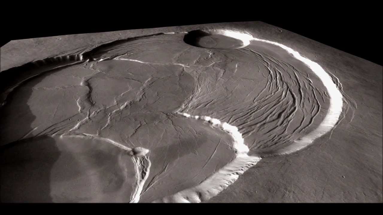 Olympus Mons + Aureole - on Mars - YouTube