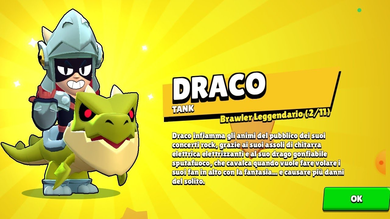 FINALMENTE SBLOCCO E PROVO IL NUOVO BRAWLER LEGGENDARIO DRACO!!! *LEGGENDARIO* - Brawl Stars ITA ...
