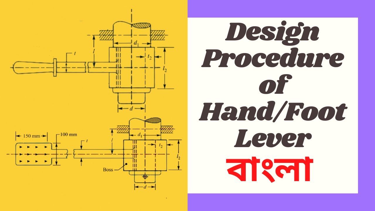 Design Procedure of Hand/Foot Lever | Machine Design | Bengali ...