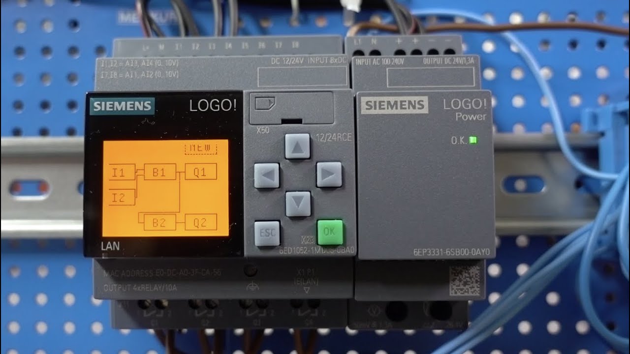 PLC programovanie priamo cez panel - YouTube