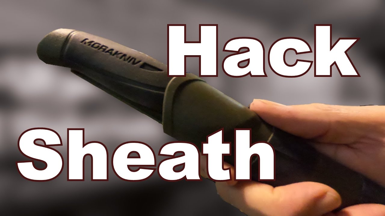 DIY $10 Mora Knife MODS Sheath HACK MORAKNIV COMPANION - YouTube