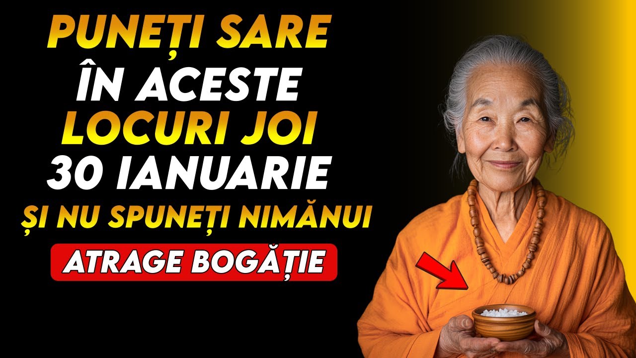 PUNE SARE în acest LOC SACRU din casa ta miercuri, 30 IANUARIE, și vezi ...