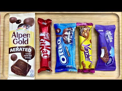 New candy unpacking! Let's enjoy Oreo and Kit Kat chocolate together ...
