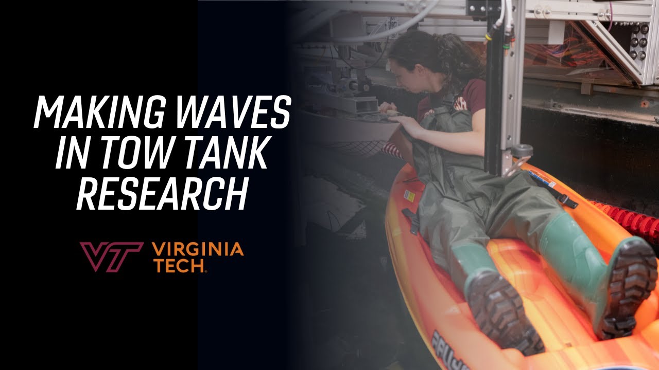 Tow tank experiment makes waves in research - YouTube