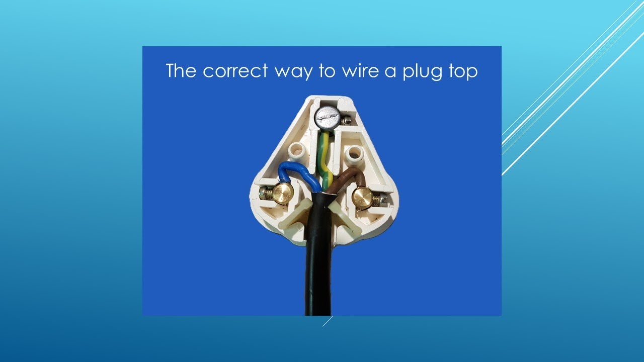 How to connect a Plug Top to a flexible electrical cable - YouTube