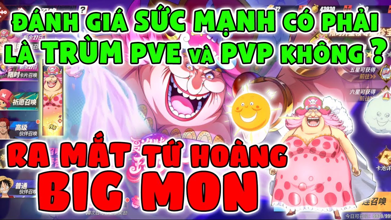 Chính Thức Ra Mắt TỨ HOÀNG BIG MON Đánh Giá PVE và PVP Có Nên Lấy Hay ...