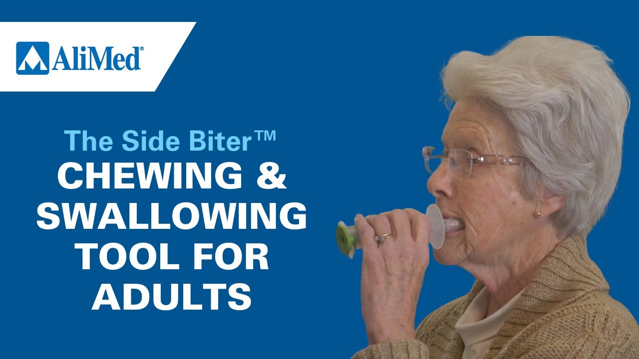 The Side Biter™ Chewing & Swallowing Tool for Adults - YouTube