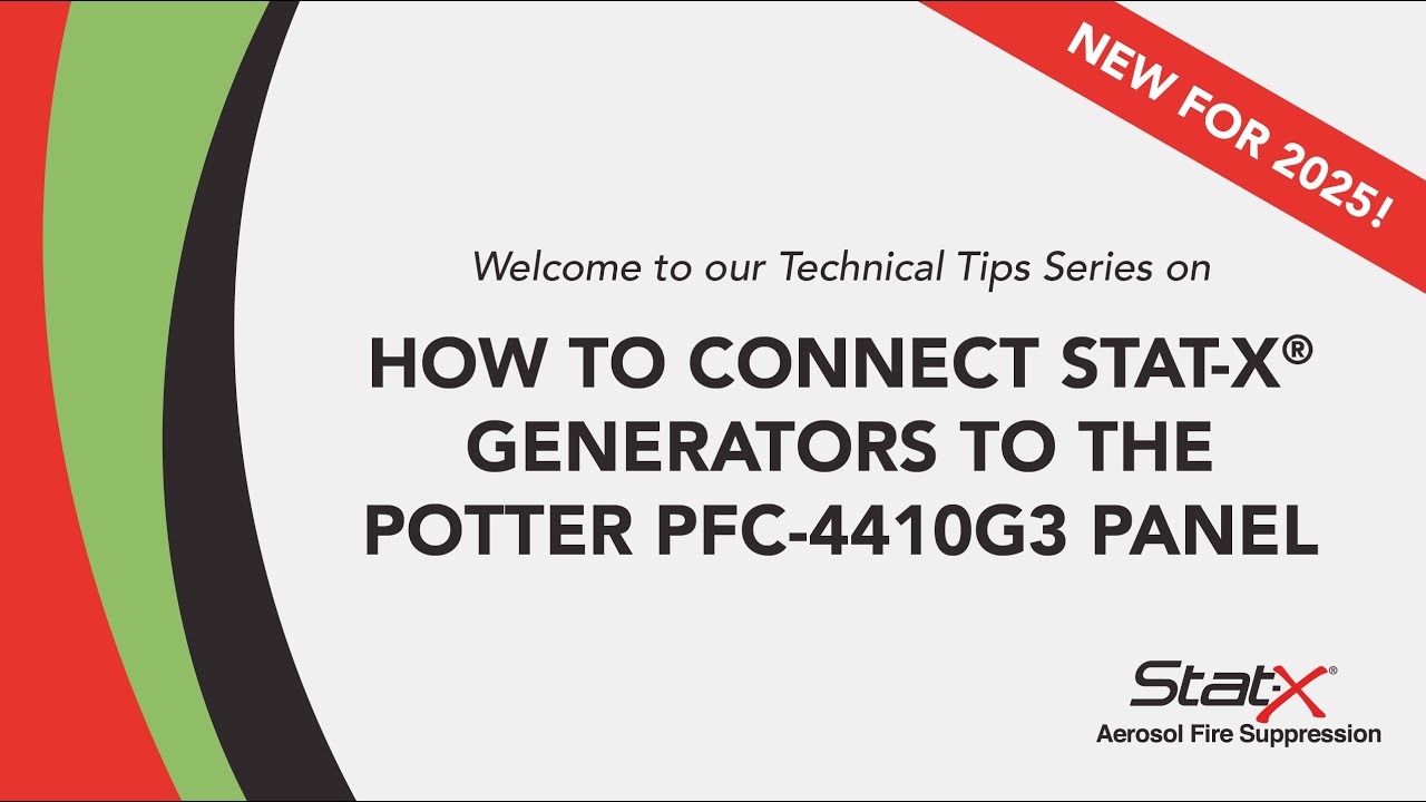 How To Connect Stat-X Generators to the Potter PFC-4410G3 Panel - YouTube