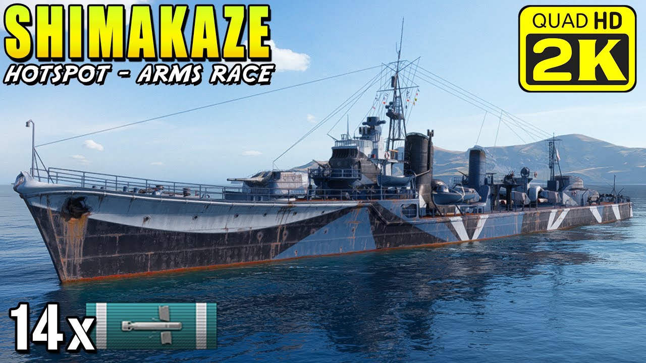 Destroyer Shimakaze - Devastating super battleships - YouTube