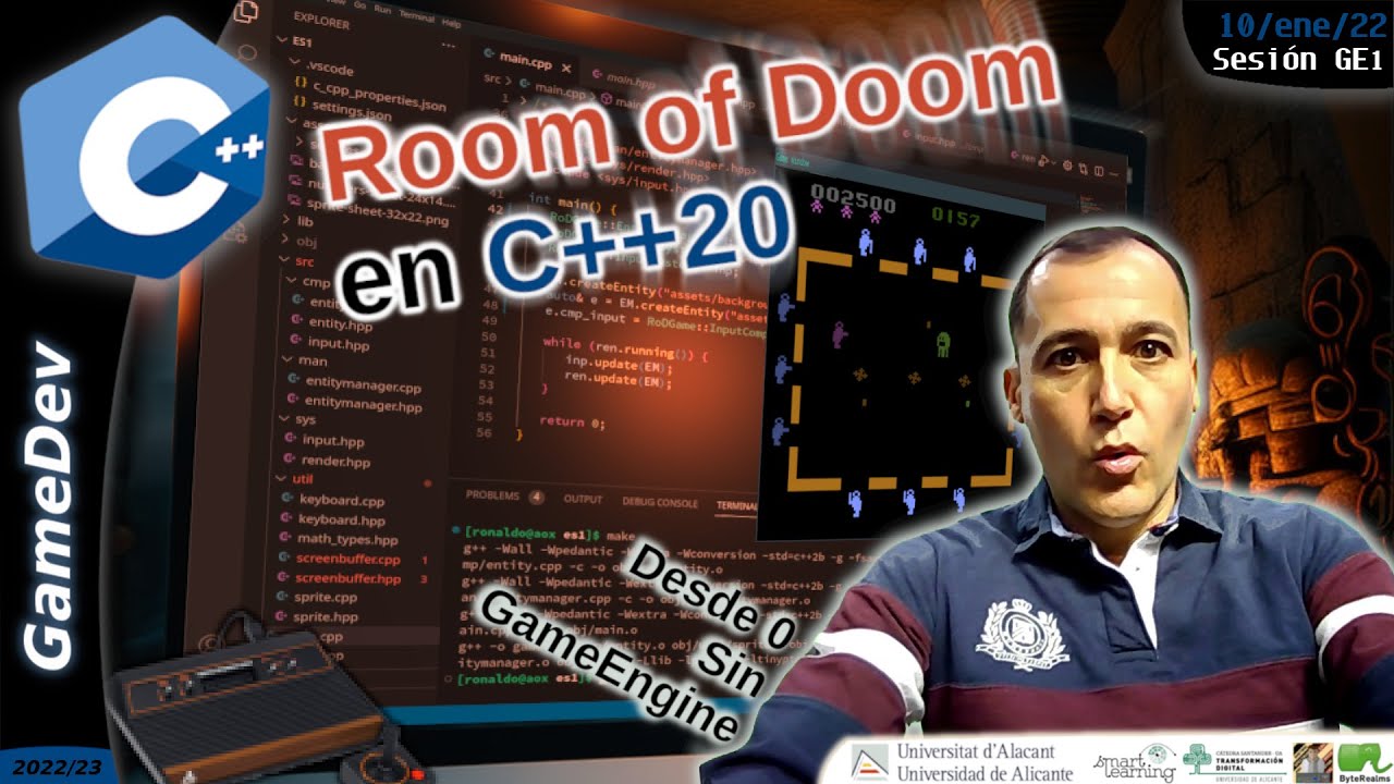 Videojuegos C++20 - Crear el GameEngine - Room of Doom desde 0 - YouTube