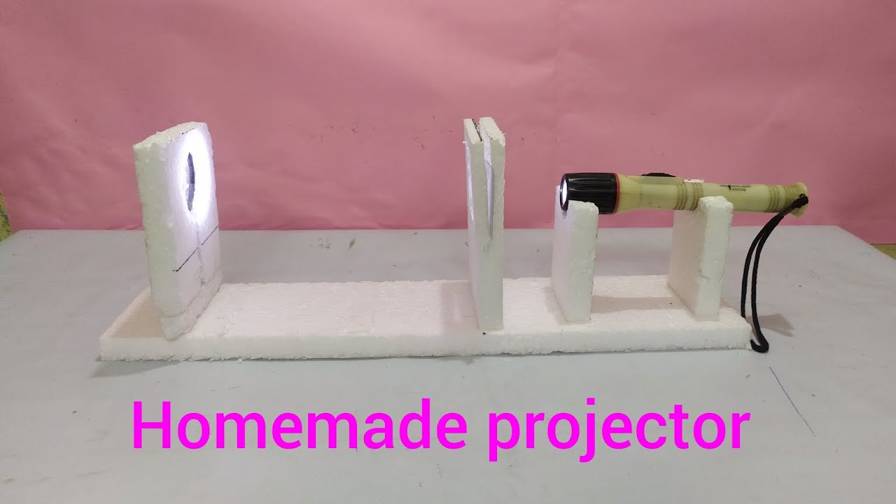 How to make projector at home from thermocol // science project very ...