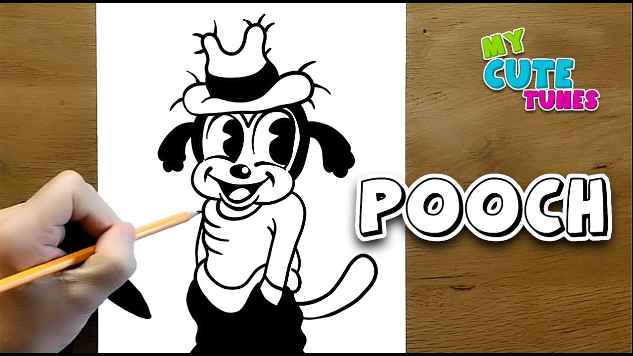 How to draw Pooch the Pup | Drawing tutorial - YouTube