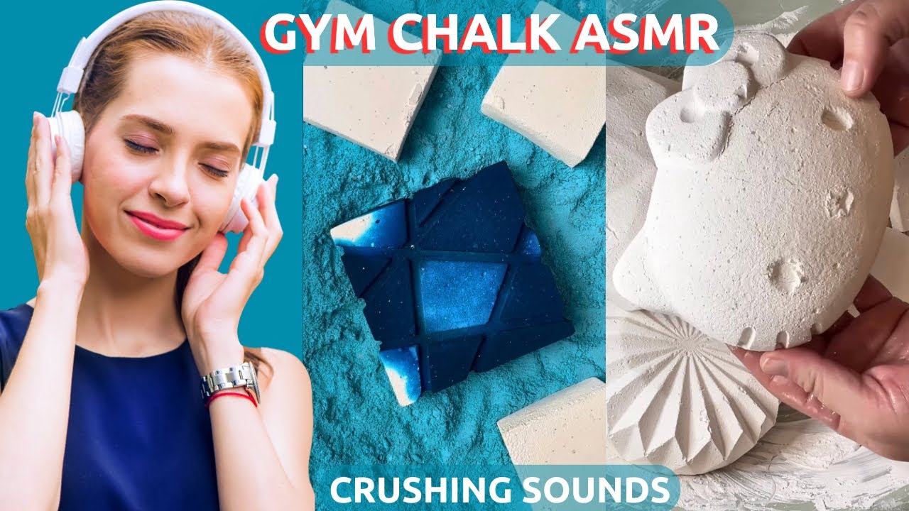 Oddly Satisfying Gym Chalk Crushing ASMR Relaxing Sounds for Stress ...