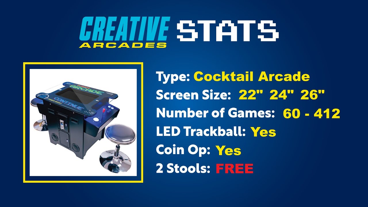 Best Cocktail Arcade for Retro Gaming - YouTube