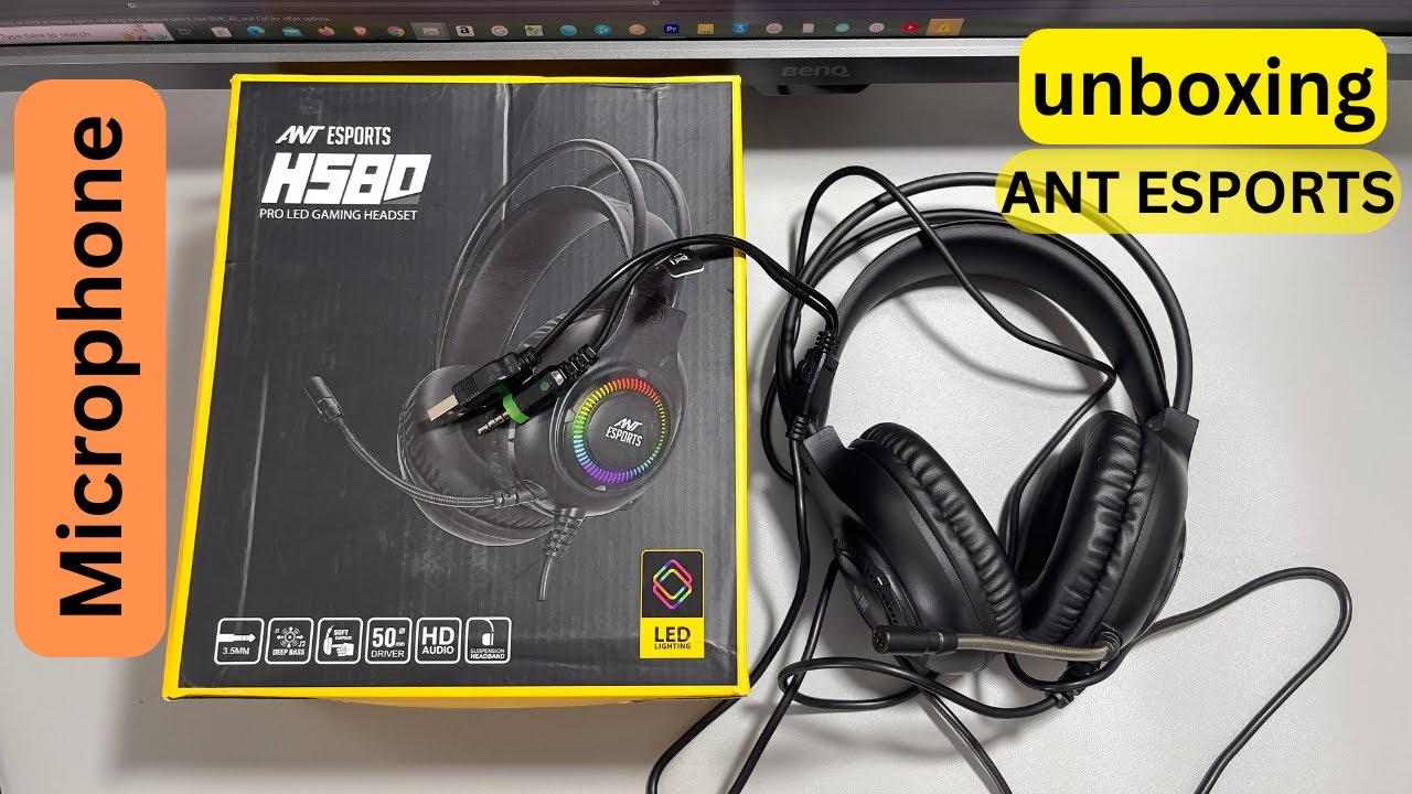 unboxing ANT Esports Headset usb Microphone ! - YouTube