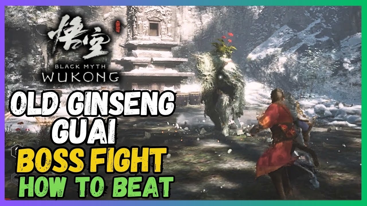 Old Ginseng Guai Boss fight in Black Myth Wukong - YouTube