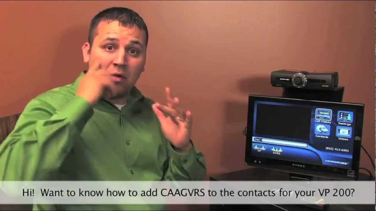 Video Relay Service CAAGVRS - Demo for VP 200 - YouTube