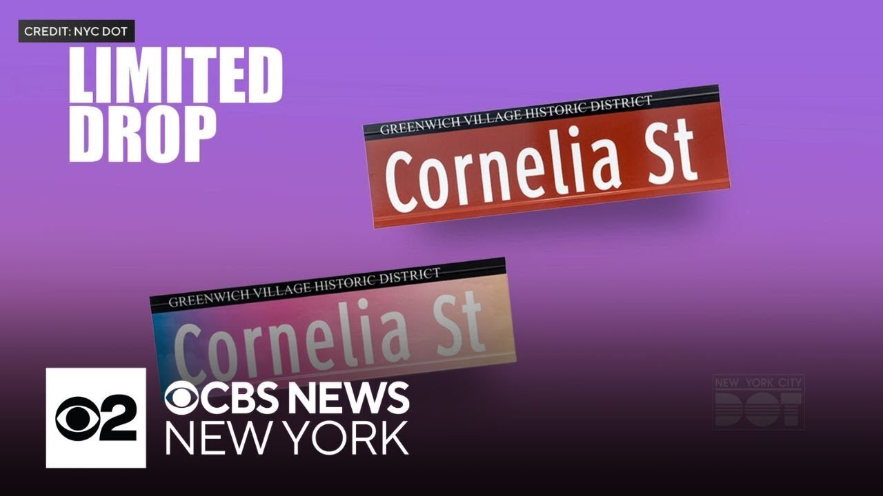 NYC DOT sells Taylor Swift-inspired Cornelia Street signs - YouTube