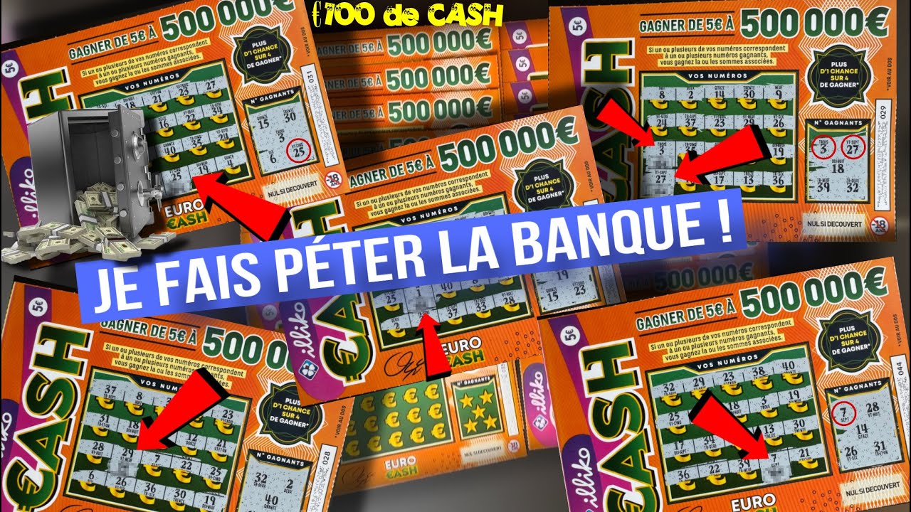 Faire Peter la Banque ? 100 EUROS de TICKETS de JEUX à GRATTER CASH 🍀 ...