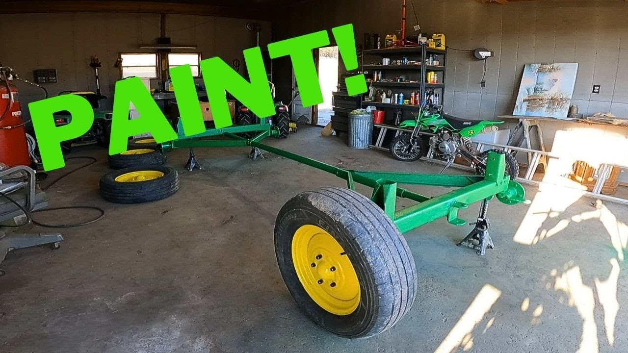 Abandoned Hay Wagon Rebuild pt7 | Paint - YouTube