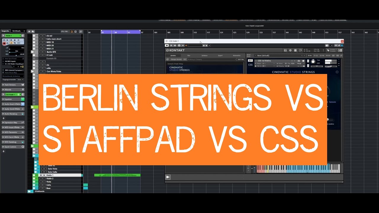 Berlin Strings DAW/Staffpad Vs Cinematic Studio Strings Comparison - YouTube