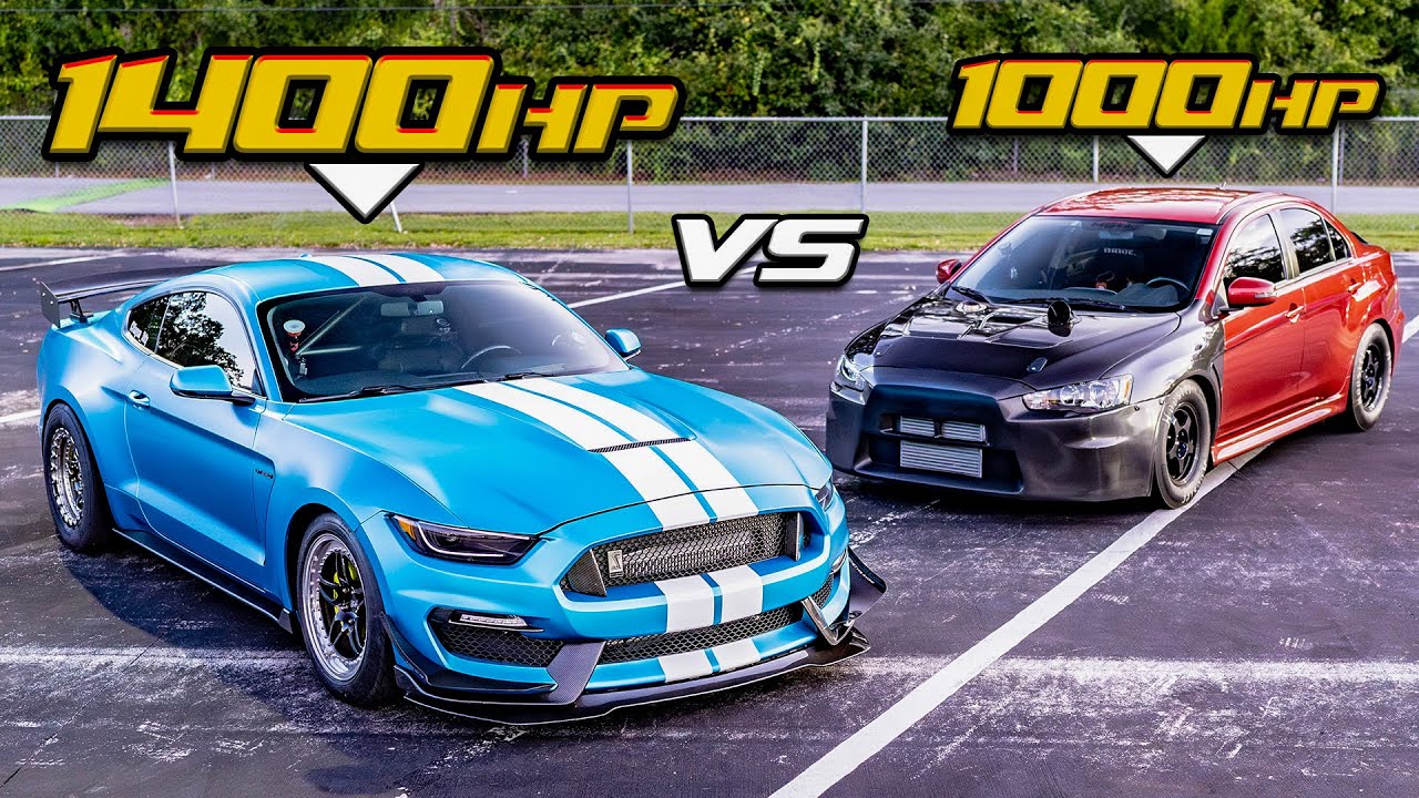 1400HP GT350 VS 1000+HP EVO X (End of the Line for Gordon's Evo ...