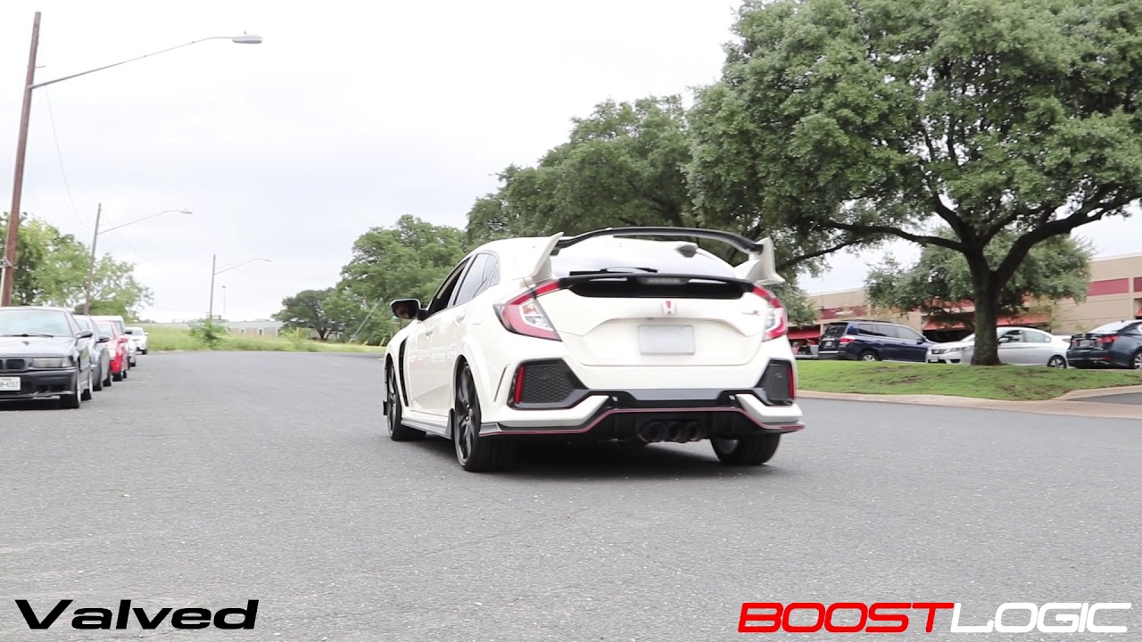 Boost Logic Titanium FK8 CTR Exhaust System - YouTube