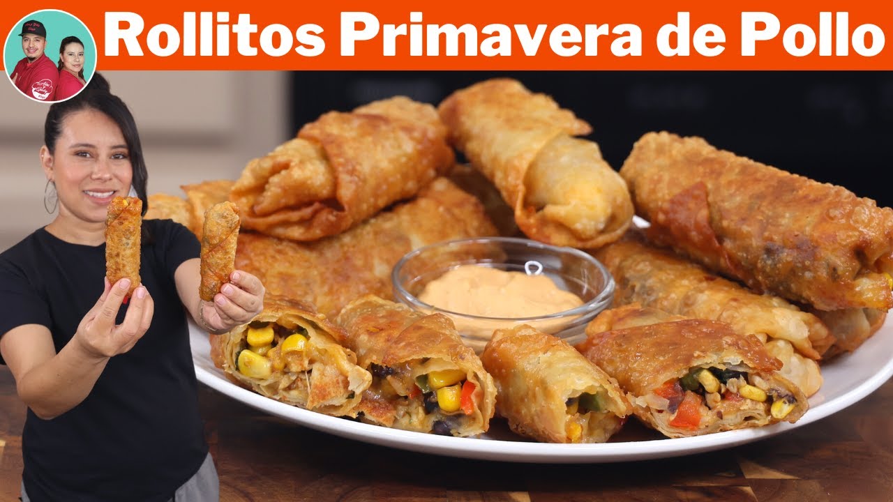 ROLLITOS PRIMAVERA de POLLO Imitacion Como los del RESTAURANTE Chili's ...