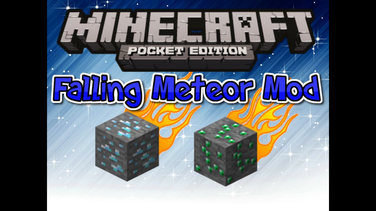 FALLING METEOR MOD in MCPE!!! - Destructive Meteors in 0.13.0 ...