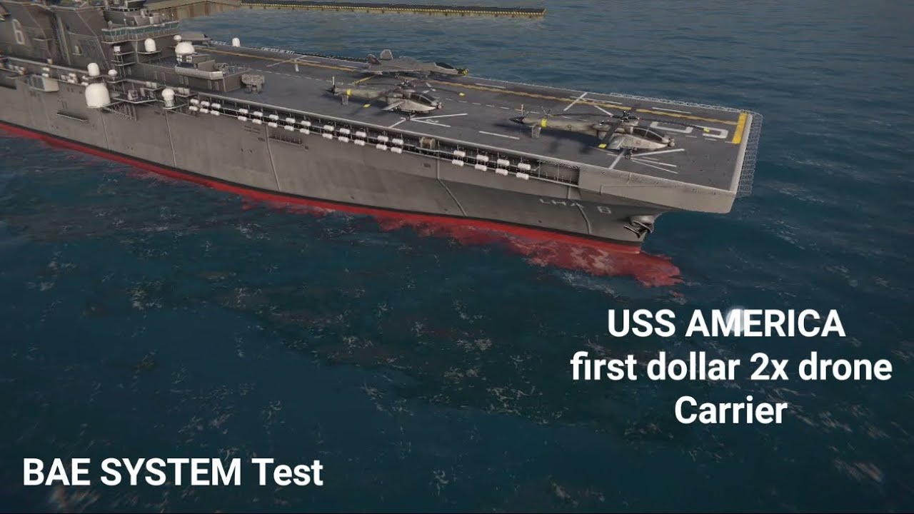 Modern Warship USS America Cv Vip British BAE System Tempest Taranis A-64 Gameplay - YouTube