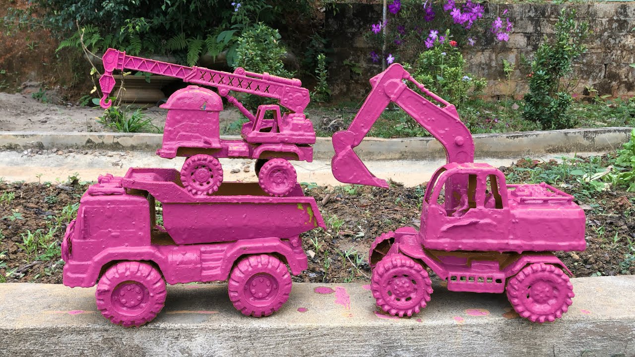 Làm Sạch Xe Cẩu Bự Dính Bùn, Máy Xúc Cát, Ô Tô Tải, Xe Cứu Thương, Cá ...