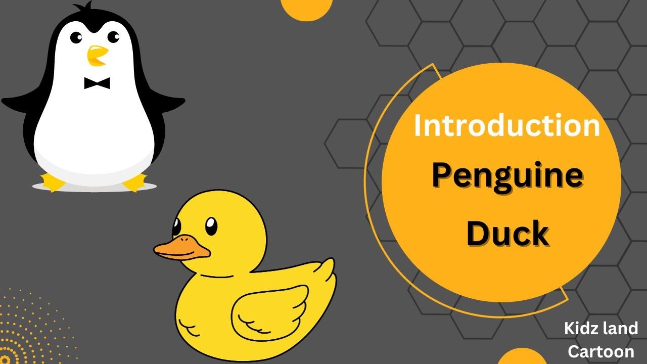 Penguine and Duck #cartoons #animal #kidsvideo #introduction #penguin # ...