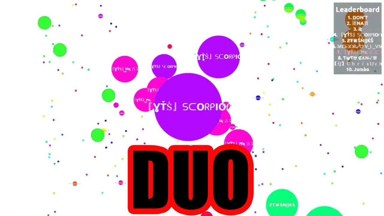 Agar.io - YTS CLAN // DUO w/ Scorpion - YouTube