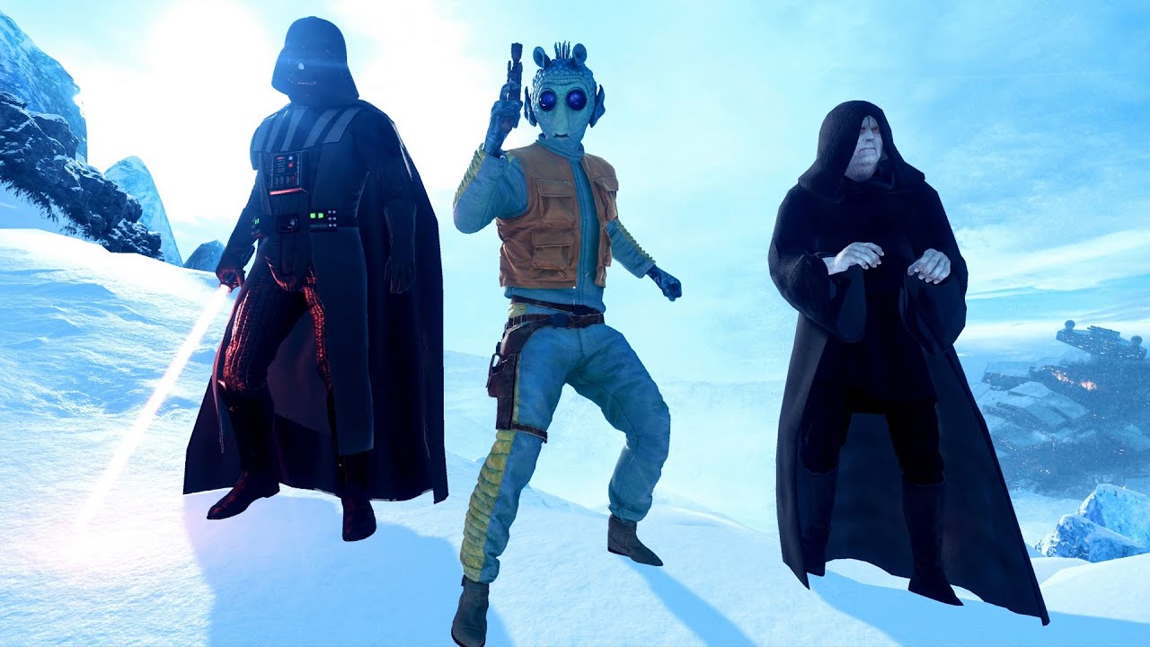 Star Wars Battlefront Heroes vs Villains Hoth: Ice Caves - YouTube