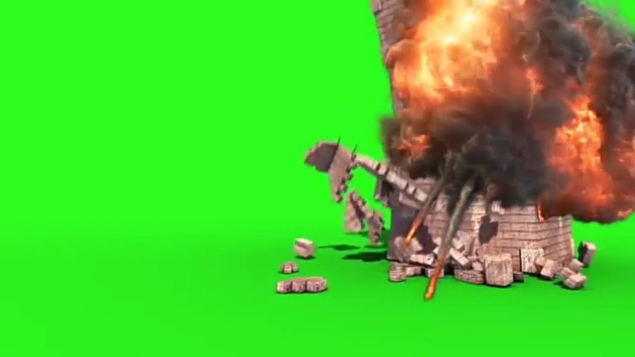green screen building falling collapse VIP BD - YouTube