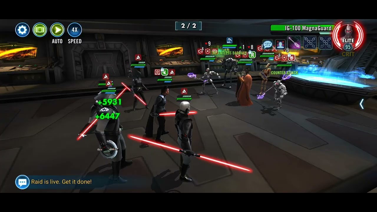 SWGOH ROTE DS P1 left auto with Reva - YouTube