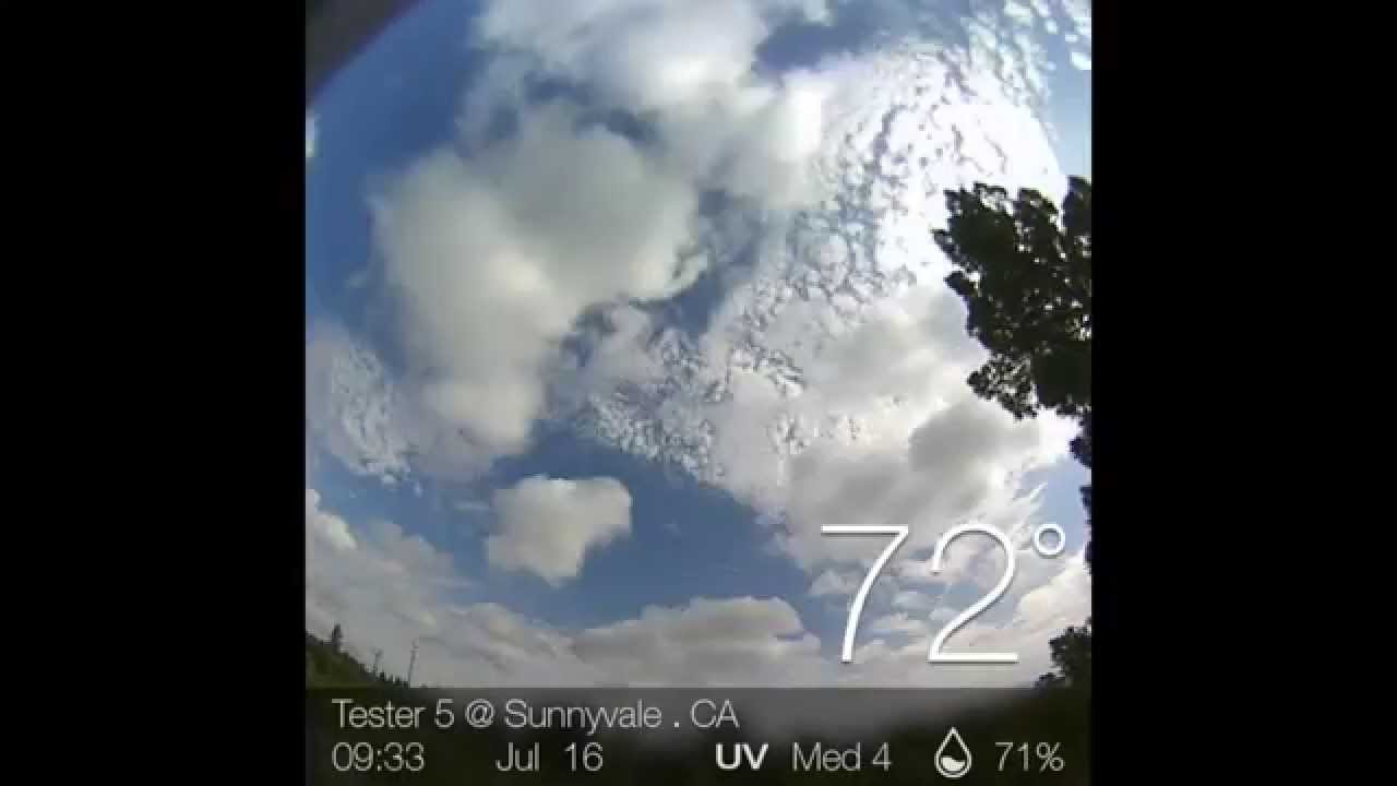 Time-lapse video by BloomSky weather camera 7.16 - Sunnyvale, CA - YouTube