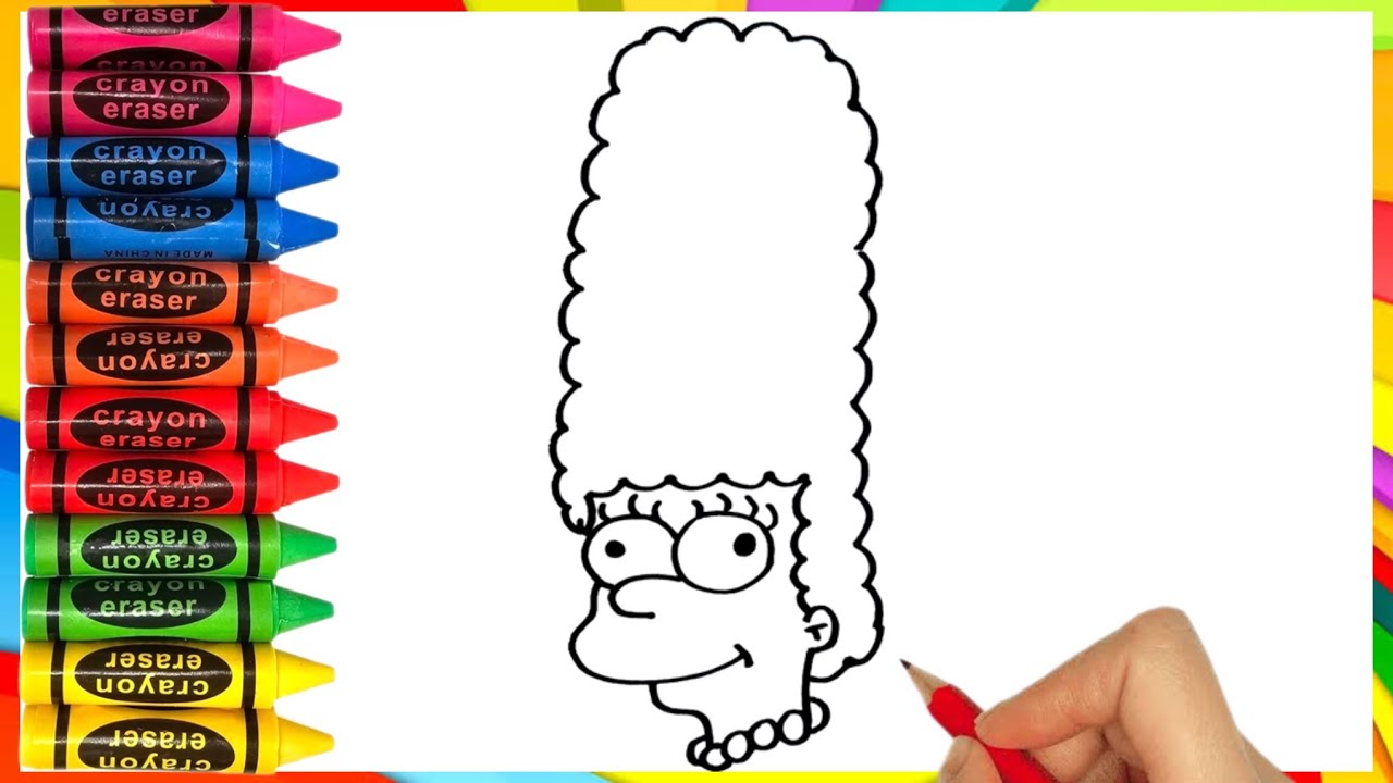 How To Draw Marge Simpson || The Simpsons - YouTube