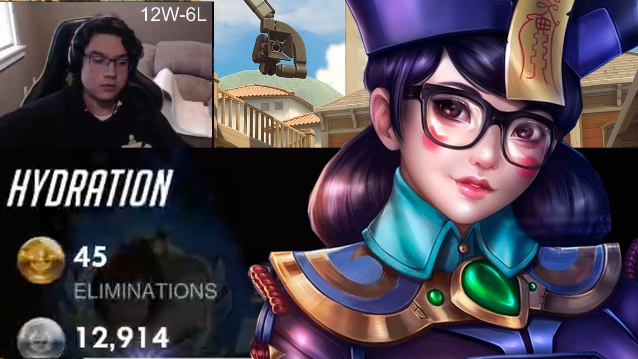 45 ELIMS! HYDRATION DUO WITH DANTEH! INSANE MEI GAMEPLAY OVERWATCH ...