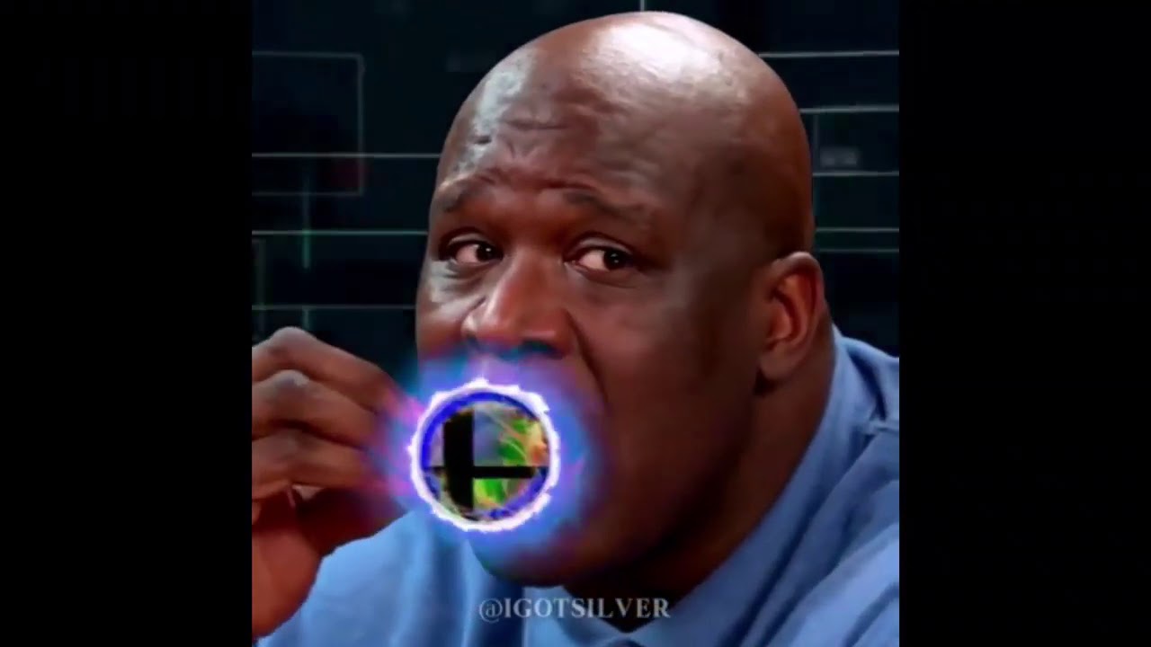 Shaq eats the smash ball meme - YouTube