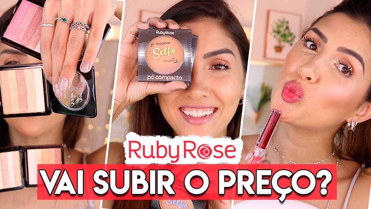 TESTANDO as NOVAS MAKES da RUBY ROSE | MAIS LANÇAMENTOS - YouTube