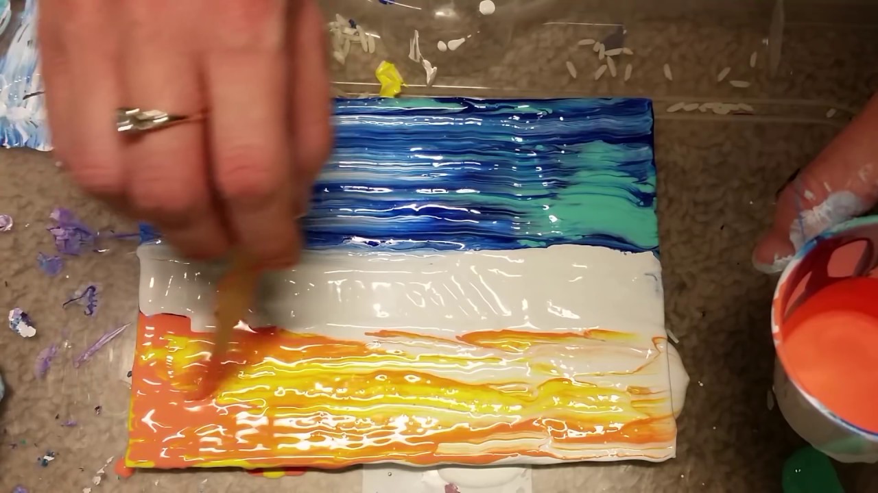 Funky Fluid Friday Texture in Swipes - YouTube