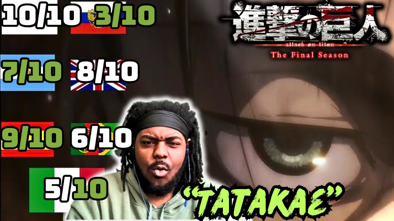 First Time Reacting To Eren Saying “TATAKAE” In 8 Different Languages ...