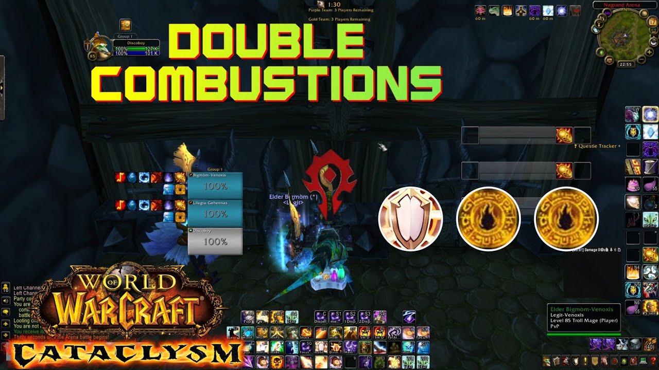 Disc Priest/Double Fire Mages Cata 3s - YouTube