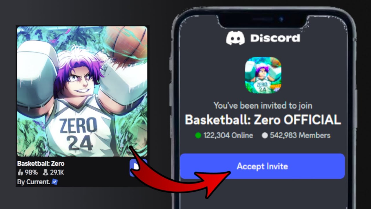 How To Join Basketball Zero Discord Server On Mobile - YouTube