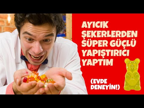 Ayıcık Şekerden Süper Güçlü Yapıştırıcı Yaptım (Evde Deneyin!)