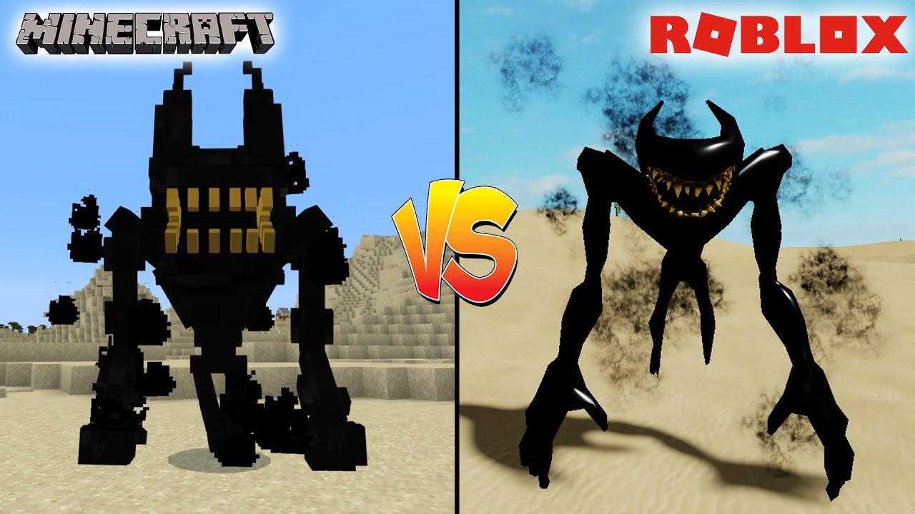 MINECRAFT BEAST BENDY VS ROBLOX BEAST BENDY - WHICH IS BETTER - YouTube